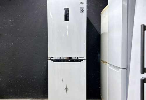 Холодильник бу LG no frost белый с дисплеем