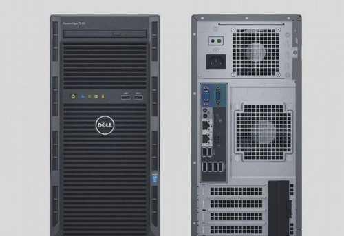 Сервер Dell PE T130 1270v5/32GB/1.92TB nvme/ 2x4TB