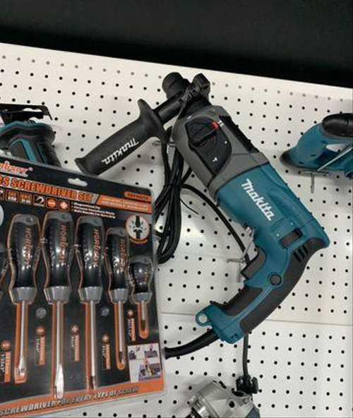 Перфоратор Makita HR 2470 F новый и шир отверток
