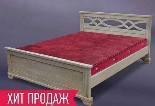 Кровать двухспальная из массива