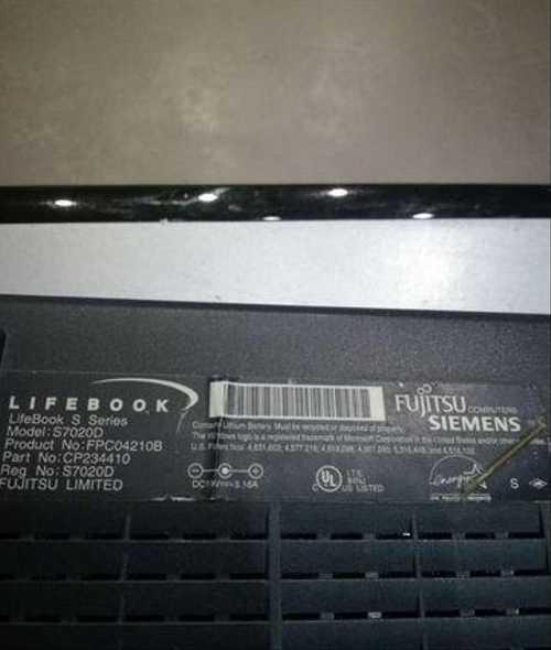 Fujitsu Siemens lifebook s7020