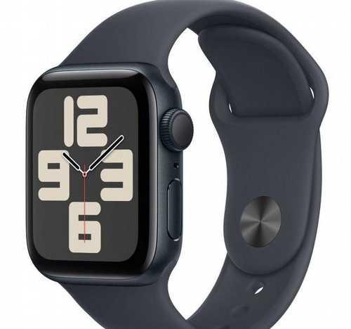Смарт-часы Apple Watch SE 2 (2024) GPS Cellular 40мм, Midnight Al Mid Sport Band - M/L