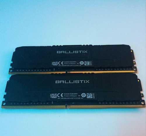 Оперативная память DDR4 Crucial Ballistix 16 gb