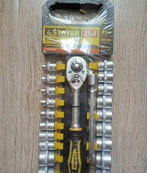 Stayer RSS 21M набор торцовых головок (3/8")