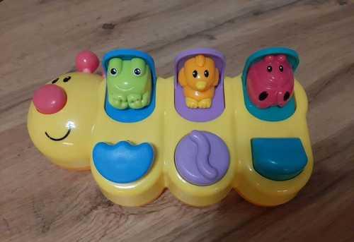 Гусеница обучающая развивпющая fisher price