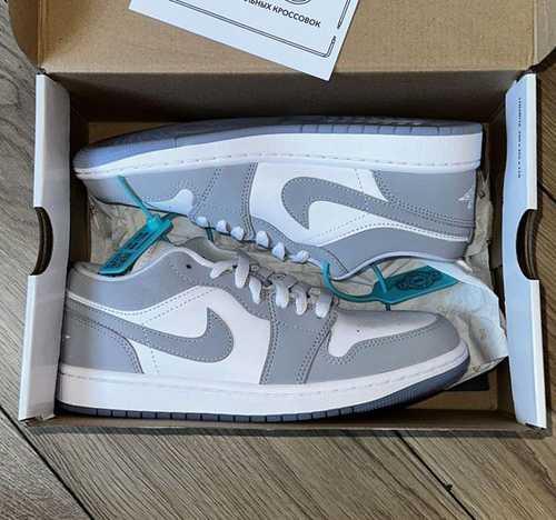 Nike air jordan 1 low wolf grey оригинал