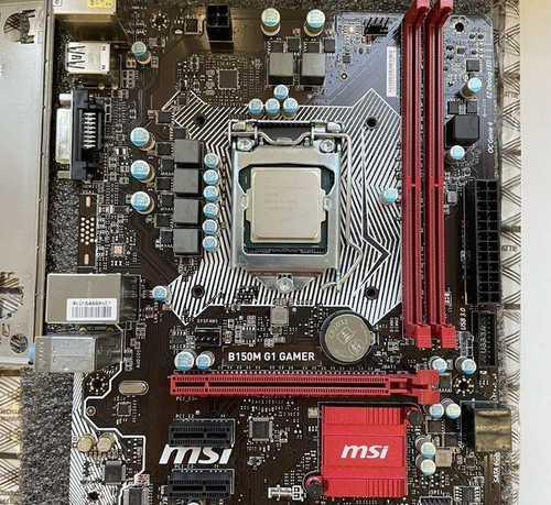 Комплект: плата MSI B150M Gamer + CPU G4500