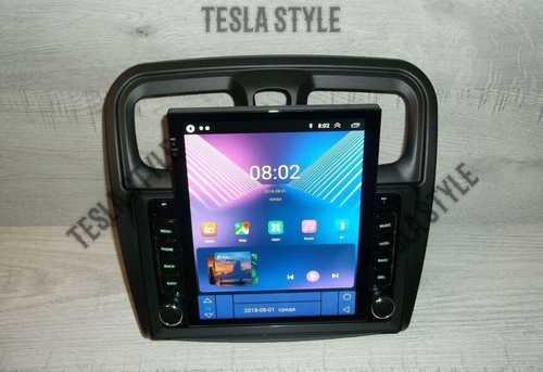 Renault Logan 2 Tesla Android GPS магнитола
