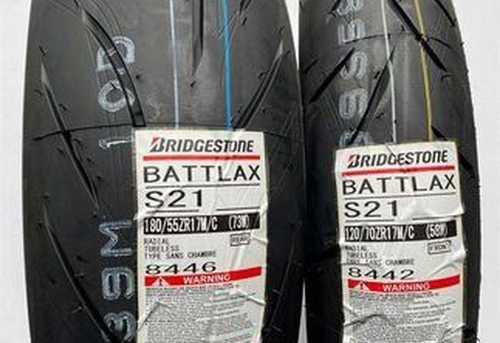 Мотошины 120 70 17 + 180 55 17 Bridgestone S21