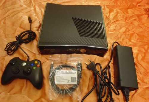 Xbox 360 Slim 320 Gb-прошит фрибут+LT+55 игр