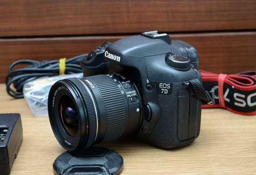 Canon 7D (как новый) + Canon EF-S 10-18 IS STM