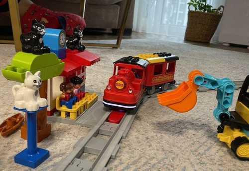Lego duplo поезд и железная дорога и еще 4 набора