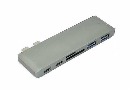 Адаптер сдвоенный Type C на USB 3.0*2 + Type C*2