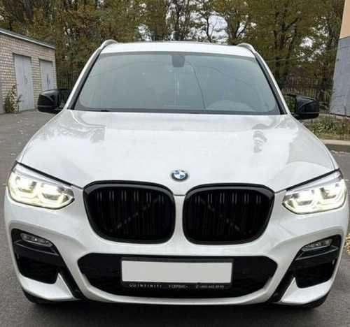 Решётка в стиле BMW X3/Х4 M G01/G02 черный глянец