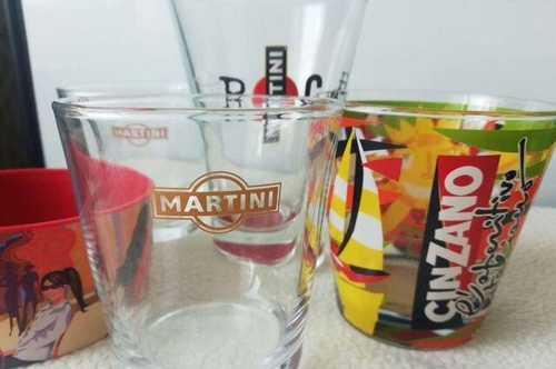 Стаканы брендов Martini, cinzano 250ml