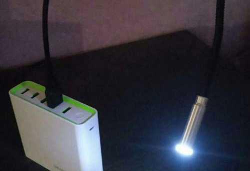 USB светильник с гибкой ножкой для ноутбука