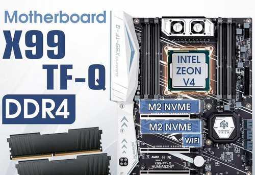 Комплект х99 TF-Q + Intel Zeon v3 v4 + DDR4 Новый