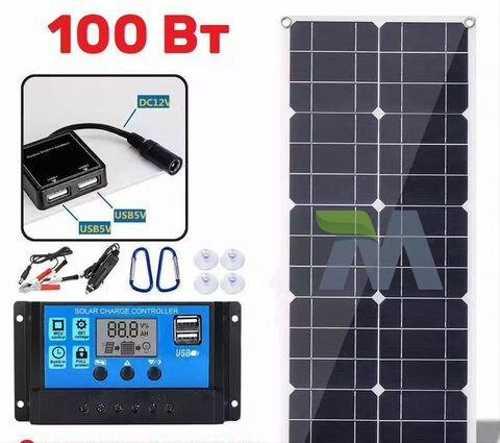 Комплект солнечная панель 100Вт/ 18В/ контроллер