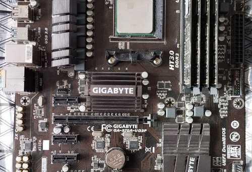 Материнская плата AM3+ Gigabyte GA970A UD3P fx8350