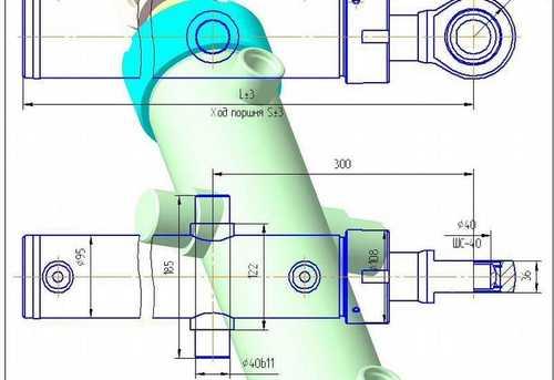 Цг-80.56х970.31 Гидроцилиндр отвала