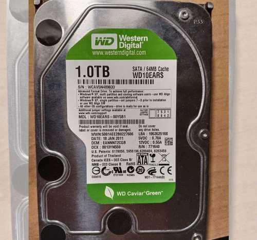 Жесткий диск hdd 1 тб