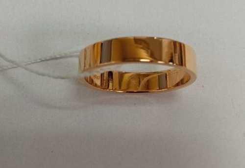 Золотое обручальное кольцо17,5р-р дефор(16880)