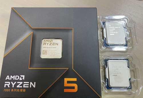 AMD Ryzen 5 7600X + Intel Core i3 13100F х 2