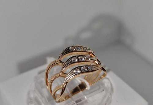 Золотое кольцо с камнями (ткачева)