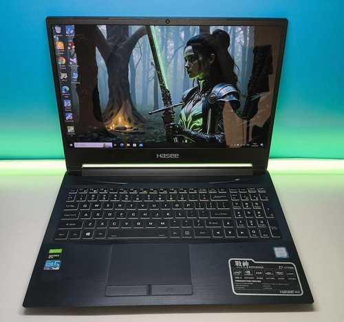 Ноутбук для игр Hasse: i5, GTX1660Ti, 8GB, 512GB