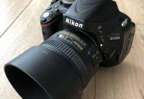 Зеркальный фотоаппарат nikon d5100 (2 объектива)