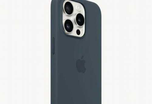 Чехол iPhone 15 Pro Silicone Case Storm Blue