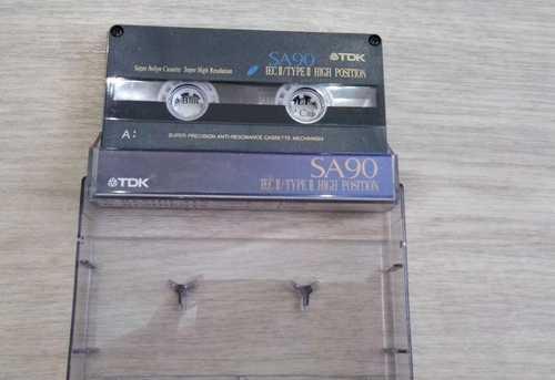 Аудиокассеты TDK SA90 и TDK SF90 (б/у)