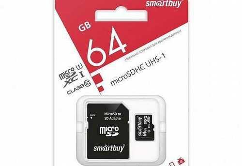 Карта памяти MicroSD 64 gb класс 10