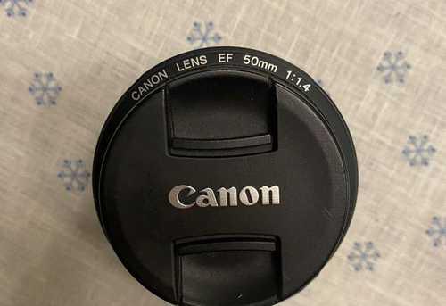 Объектив canon 50mm 1:1.4