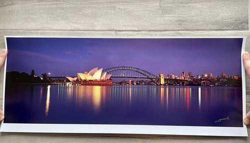 Постер с видом на Харбор бридж, Сидней, Австралия