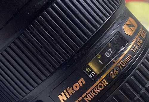 Nikon Объектив Nikon Nikkor 24-70 2.8
