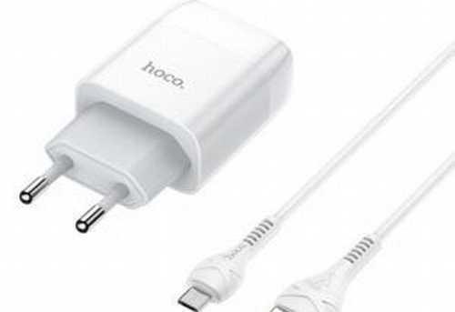 Сзу hoco C72A Glorious 1xUSB, 2.1А USB кабель micr