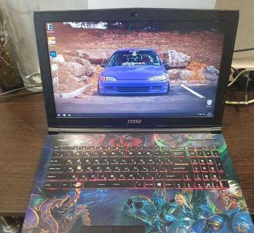 Игровой ноутбук MSI GE62 apache PRO