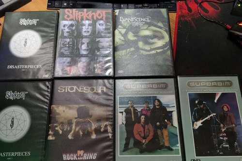 Dvd коллекция рок метал концертов Slipknot и други