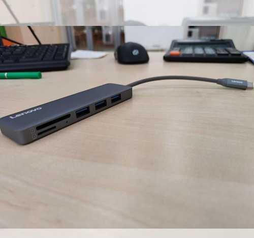 Хаб (разветвитель), кард-ридер Lenovo USB C \ C605