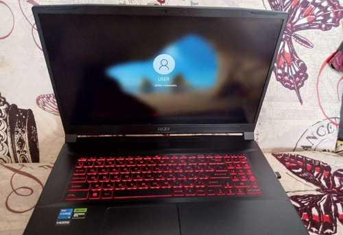 Игровой ноутбук 17.3" MSI Katana 17 B11UCX-897XRU, 256 ГБ, Core i5-11260H, RAM 8 ГБ, GeForce RTX 2050 4 ГБ