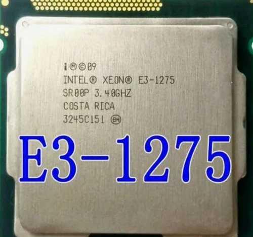 Xeon e3 1275 c видеоядром 8пот. ан.Core I7 2600