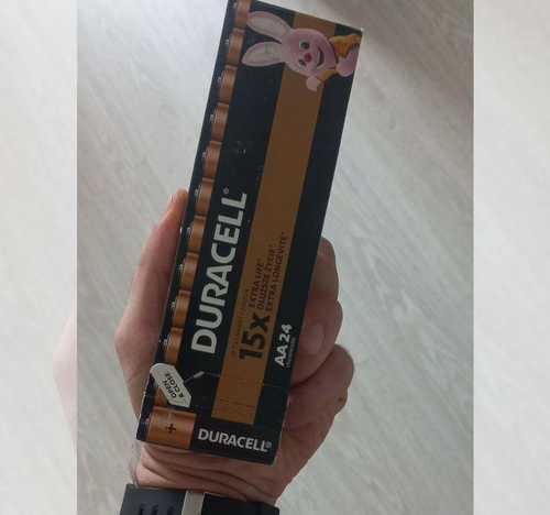 Батарейки duracell аа 24шт