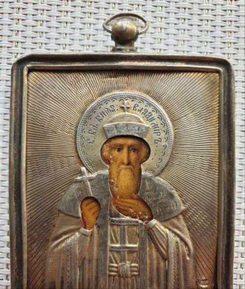 Старинная икона Св. Князь Владимир