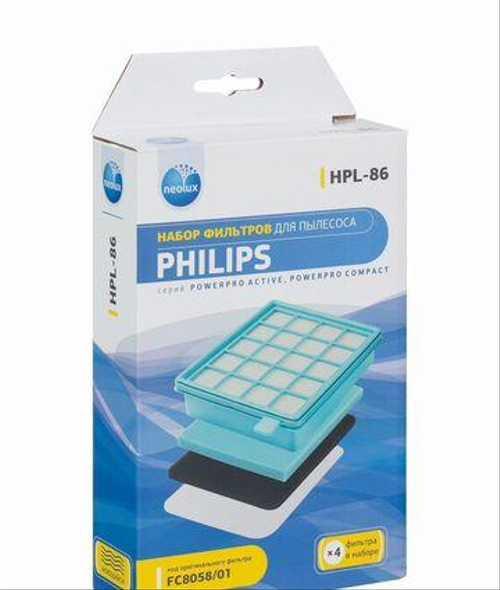 Фильтр hepa пылесоса Philips комплект 4шт