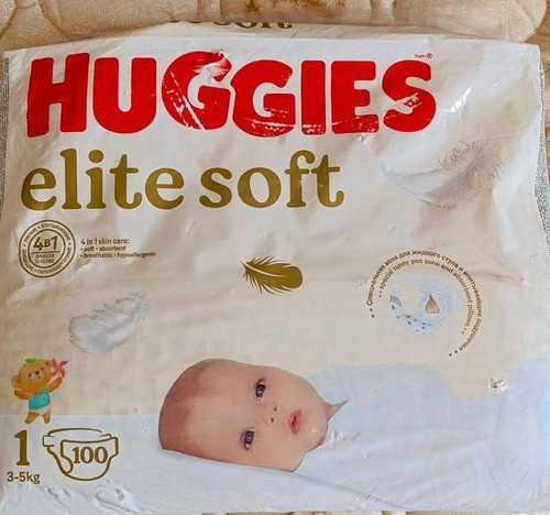 Подгузники Huggies elite soft 1