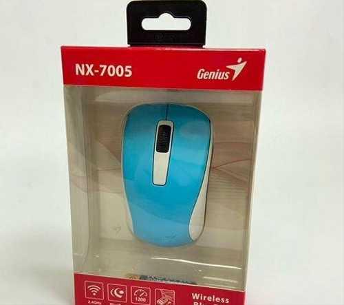 Мышь беспроводная Genius NX-7005 голубая (blue, G5