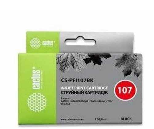 Cactus PFI-107BK Картридж струйный для Canon IP iP