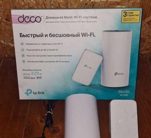 Wifi роутер, Mesh система TP-link Deco E3