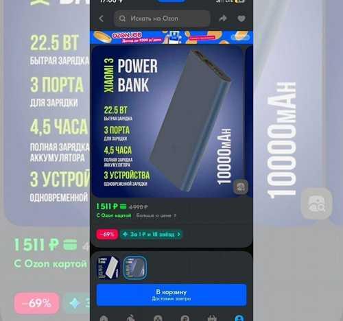 Powerbank xiaomi 10000mAh